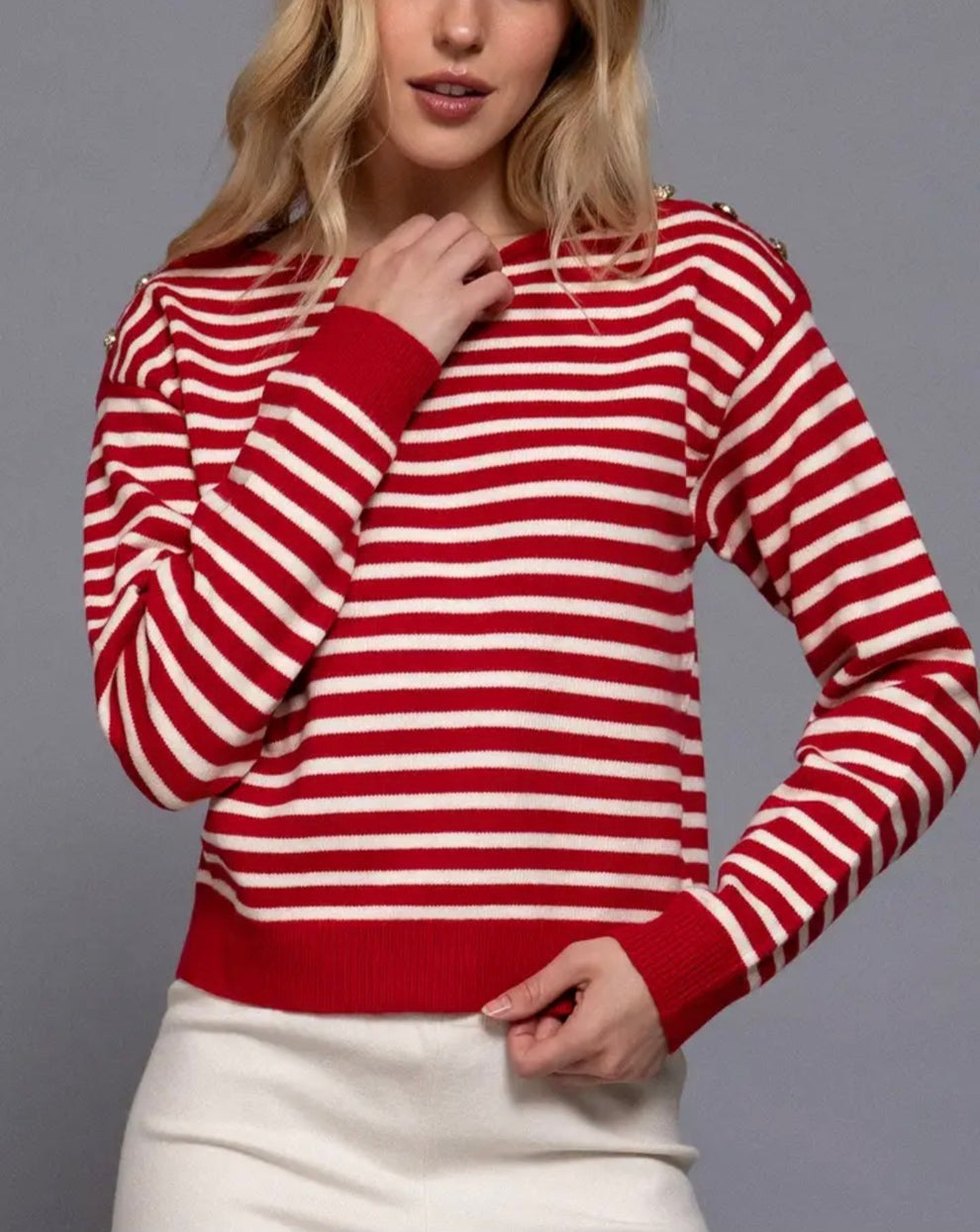 Peppermint Long Sleeve Gold.B – The Marketplace Boutique